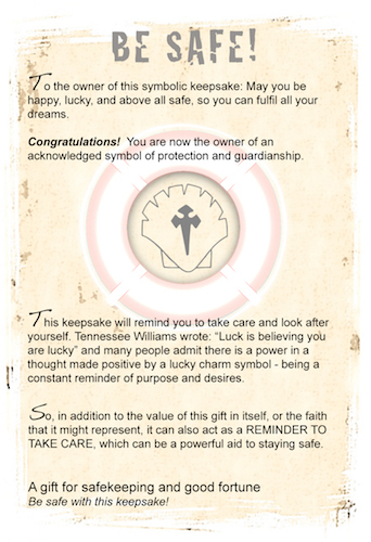 New KEEP SAFE GIFTS to say TAKE CARE and BE SAFE | Indalo Camino good ...